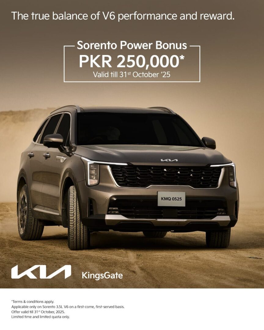 Kia Sorento: 0% Markup Installment & 2.5 Lacs Cashback Offer